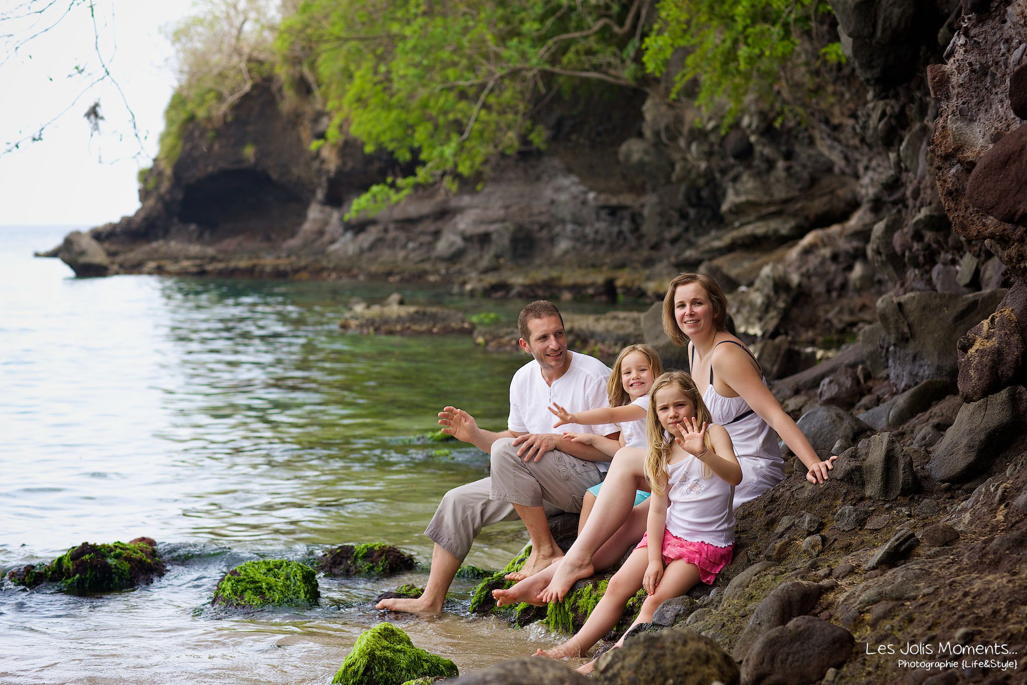 Séances photo en famille à la plage en Martinique
