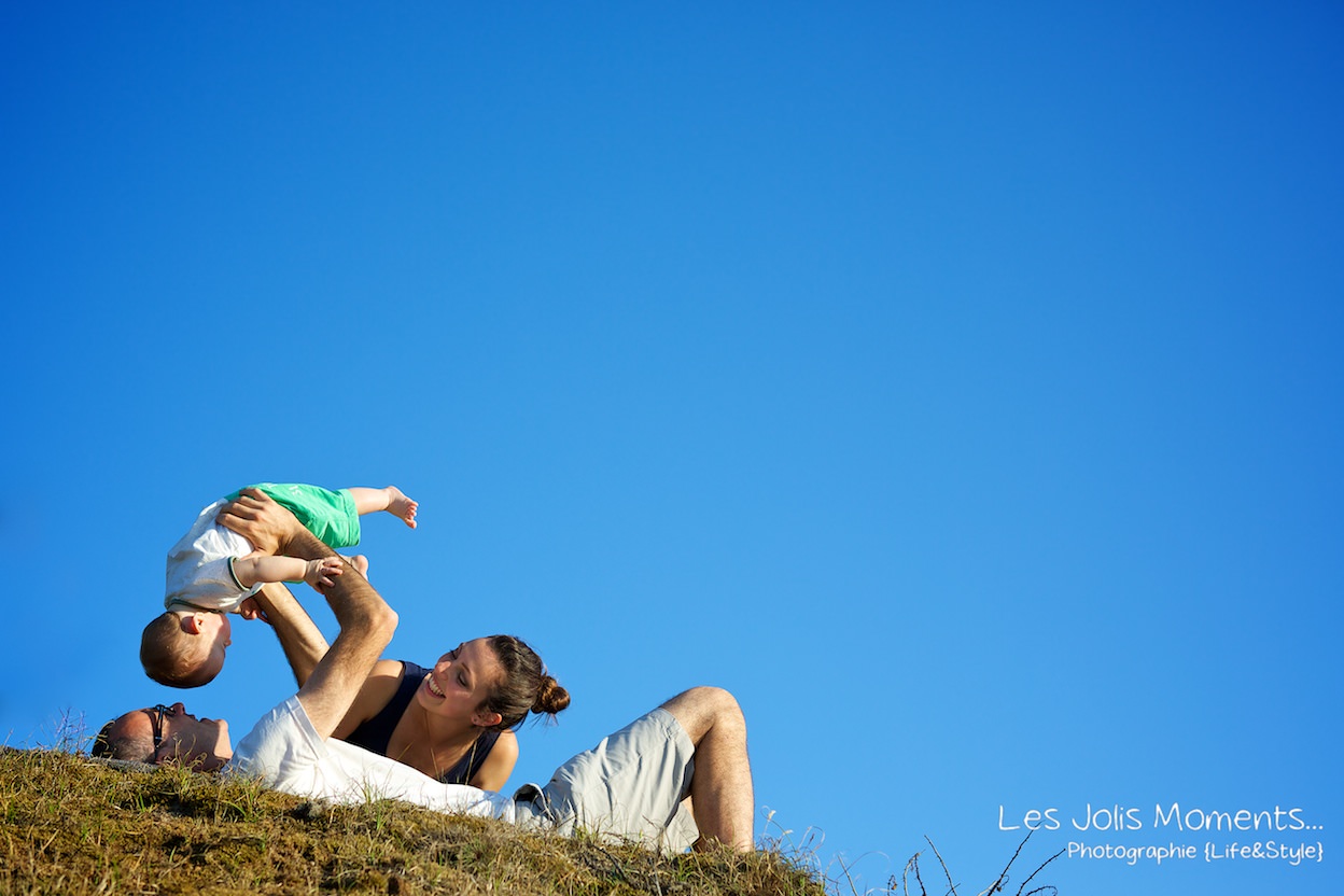 Séance en famille avec bébé dans les Landes