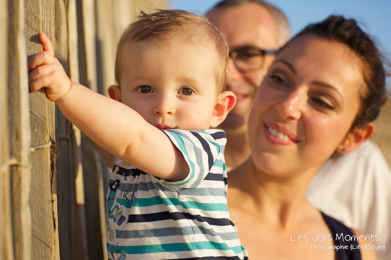 Séance en famille avec bébé dans les Landes