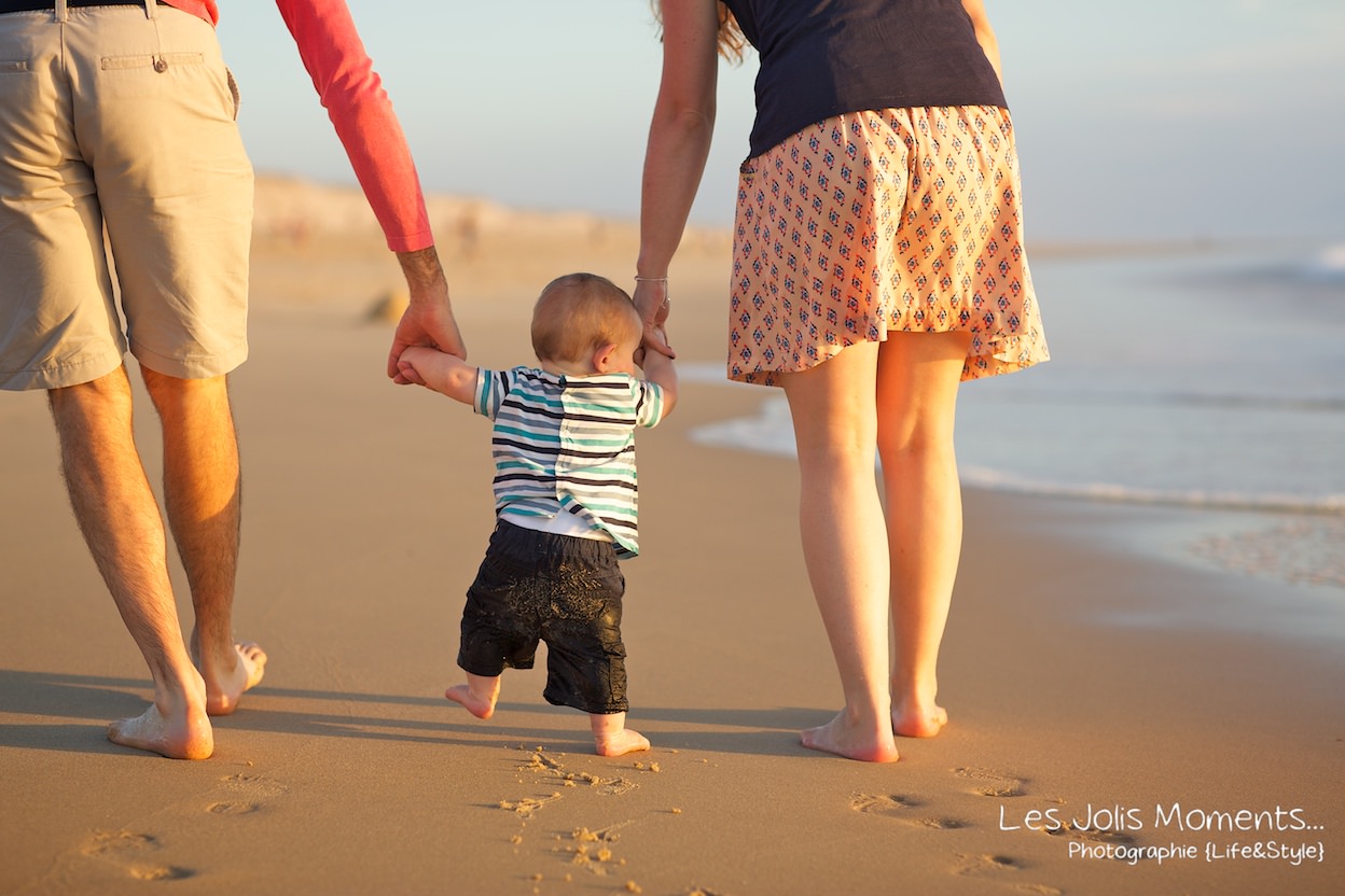 Séance en famille avec bébé dans les Landes